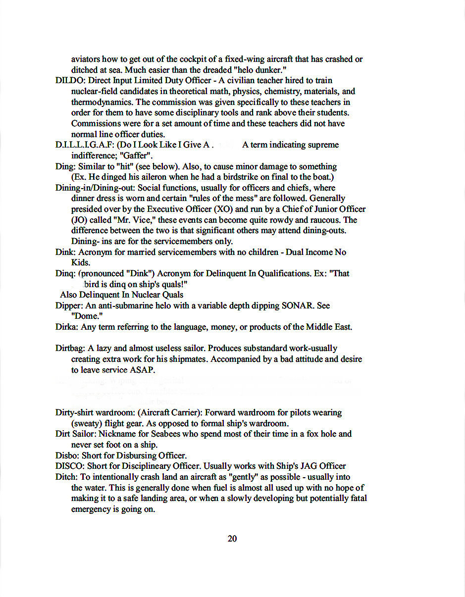 Navy Slang